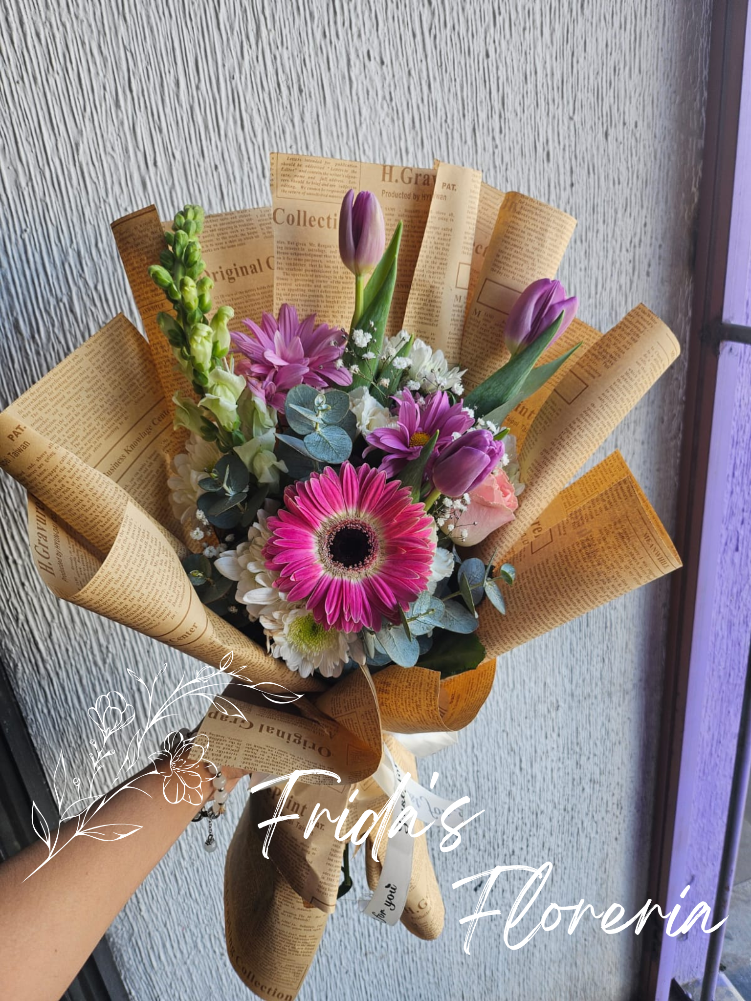 Tulipanes Individual mixto – Frida's Floreria